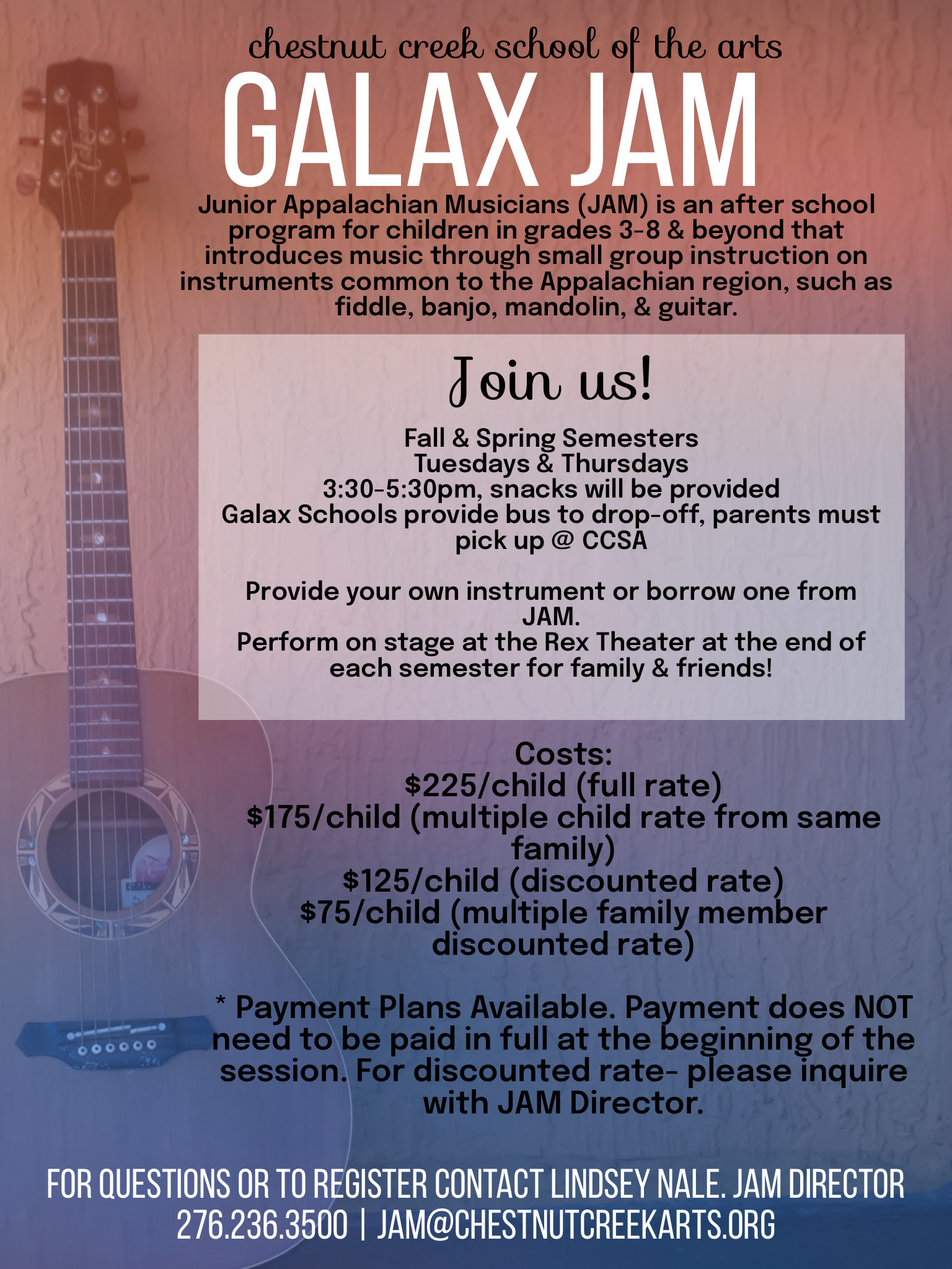 JAM - Chestnut Creek School of the Arts